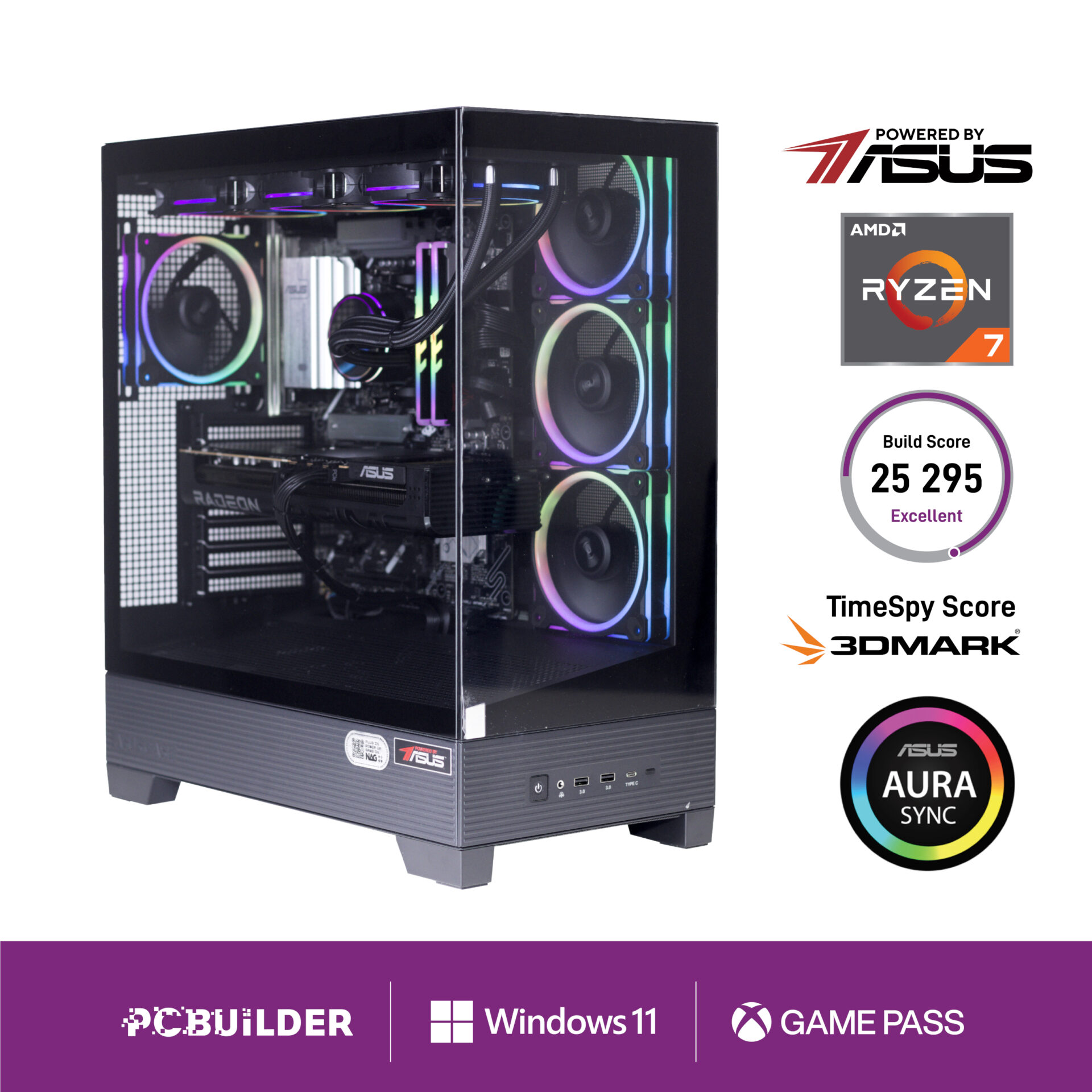 PCBuilder Ryzen 7 7800X3D MAXIMUS Windows 11 Gaming PC - MG TECHNOLOGIES